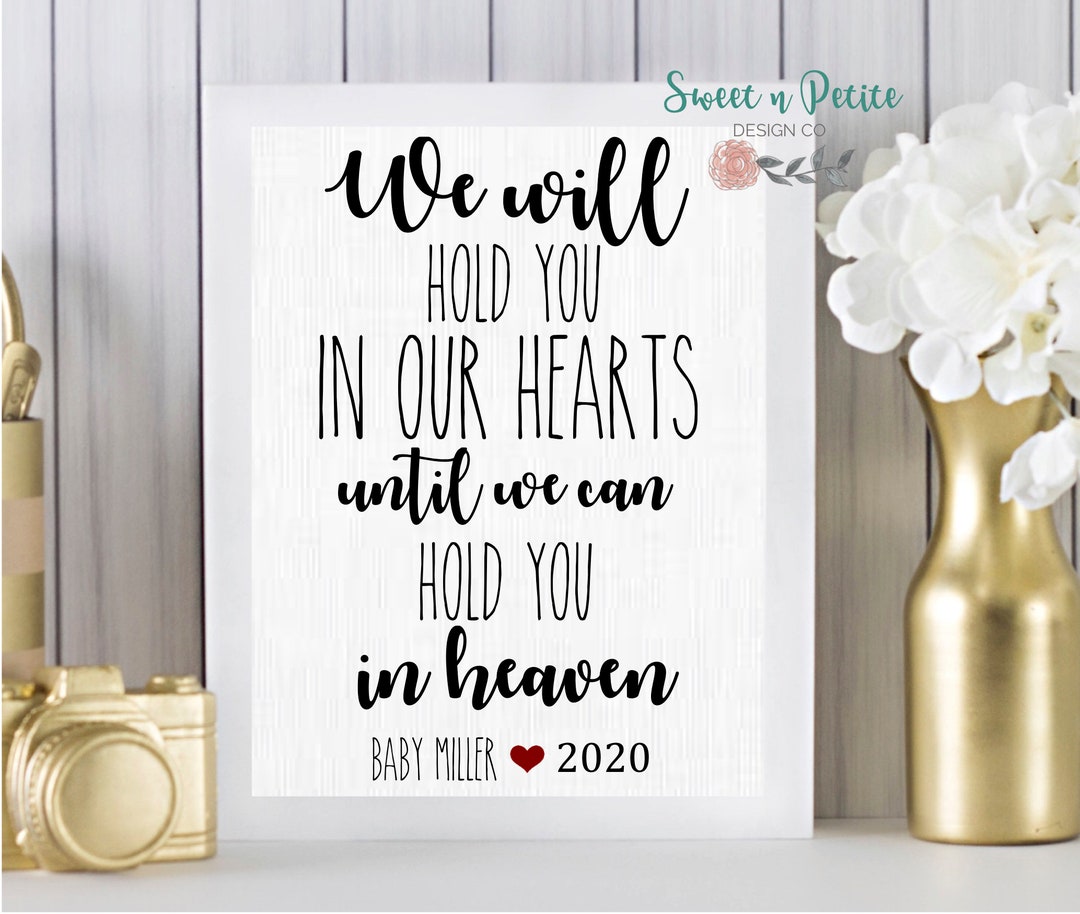 Memorial Gift, Miscarriage Stillborn Memorial Gift, Baby Remembrance ...