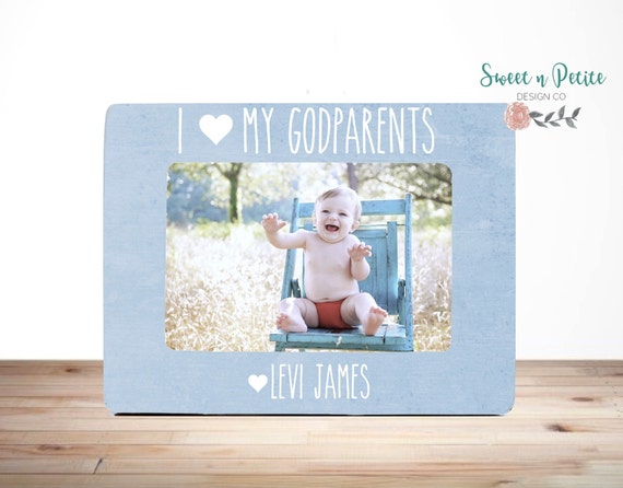 Godparents Frame Baptism Gift for Godparents Godparents | Etsy