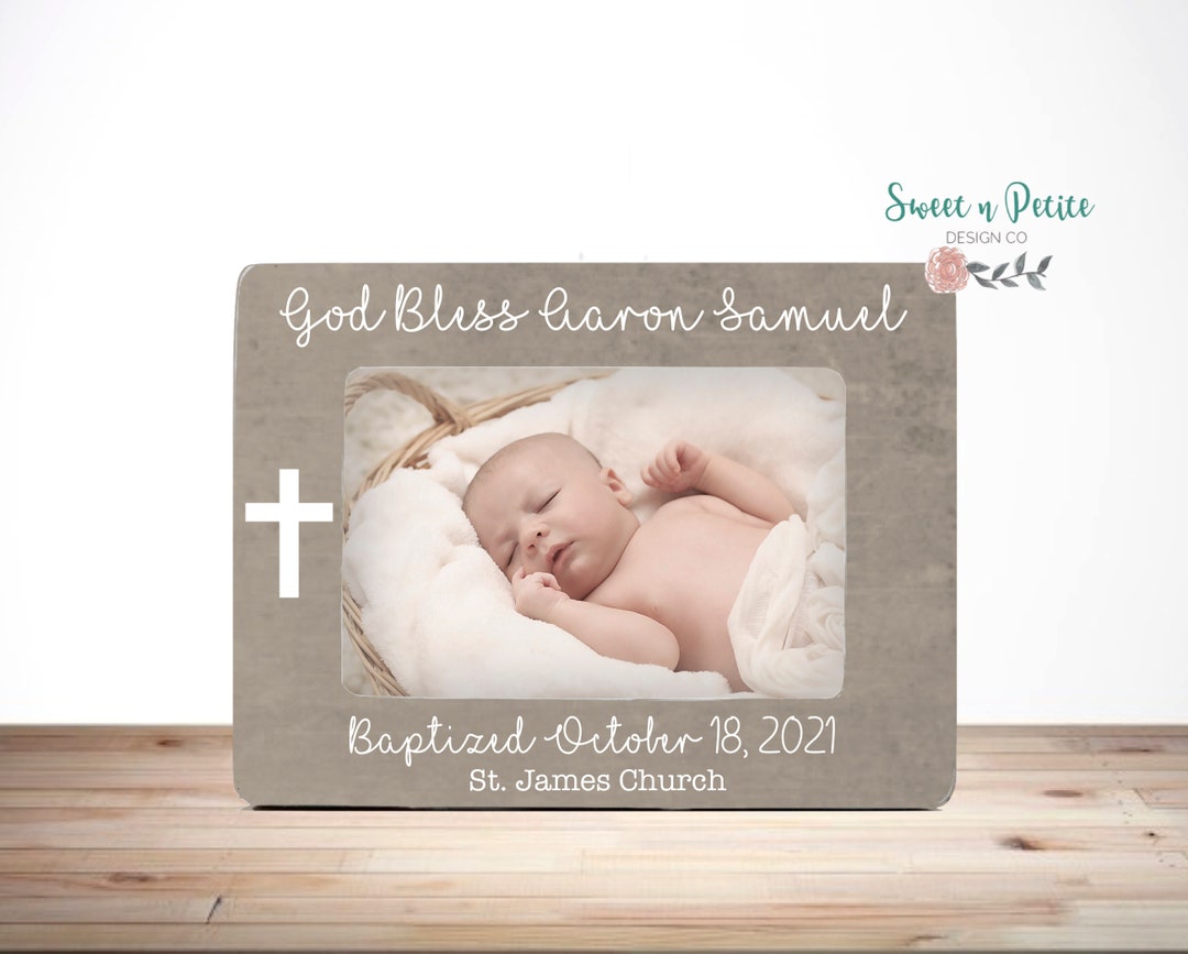 Baptism Frame Baptism Gift Personalized Baptism Gift Christening Gift ...