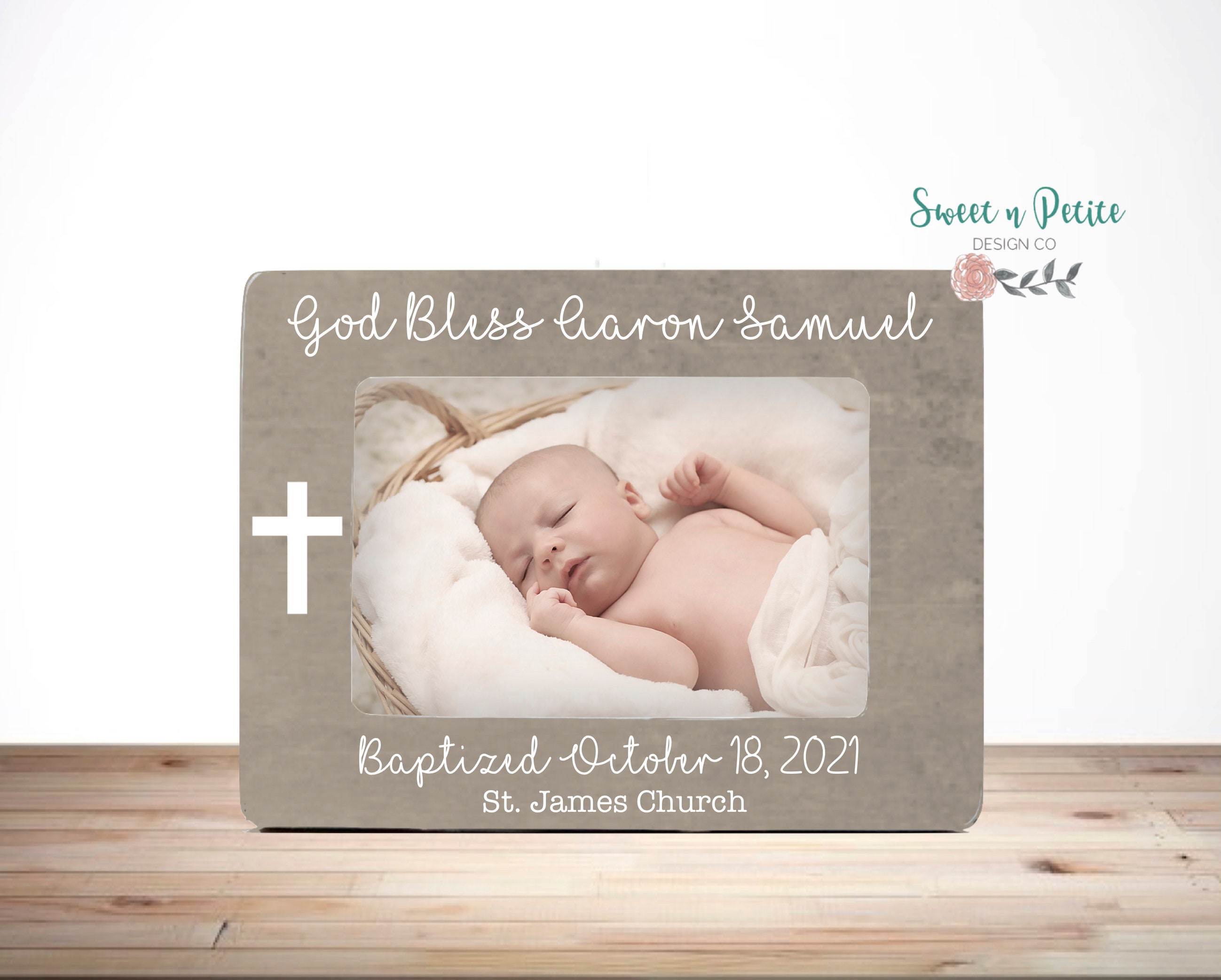 Baptism Frame Baptism Gift Personalized Baptism Gift Christening Gift ...