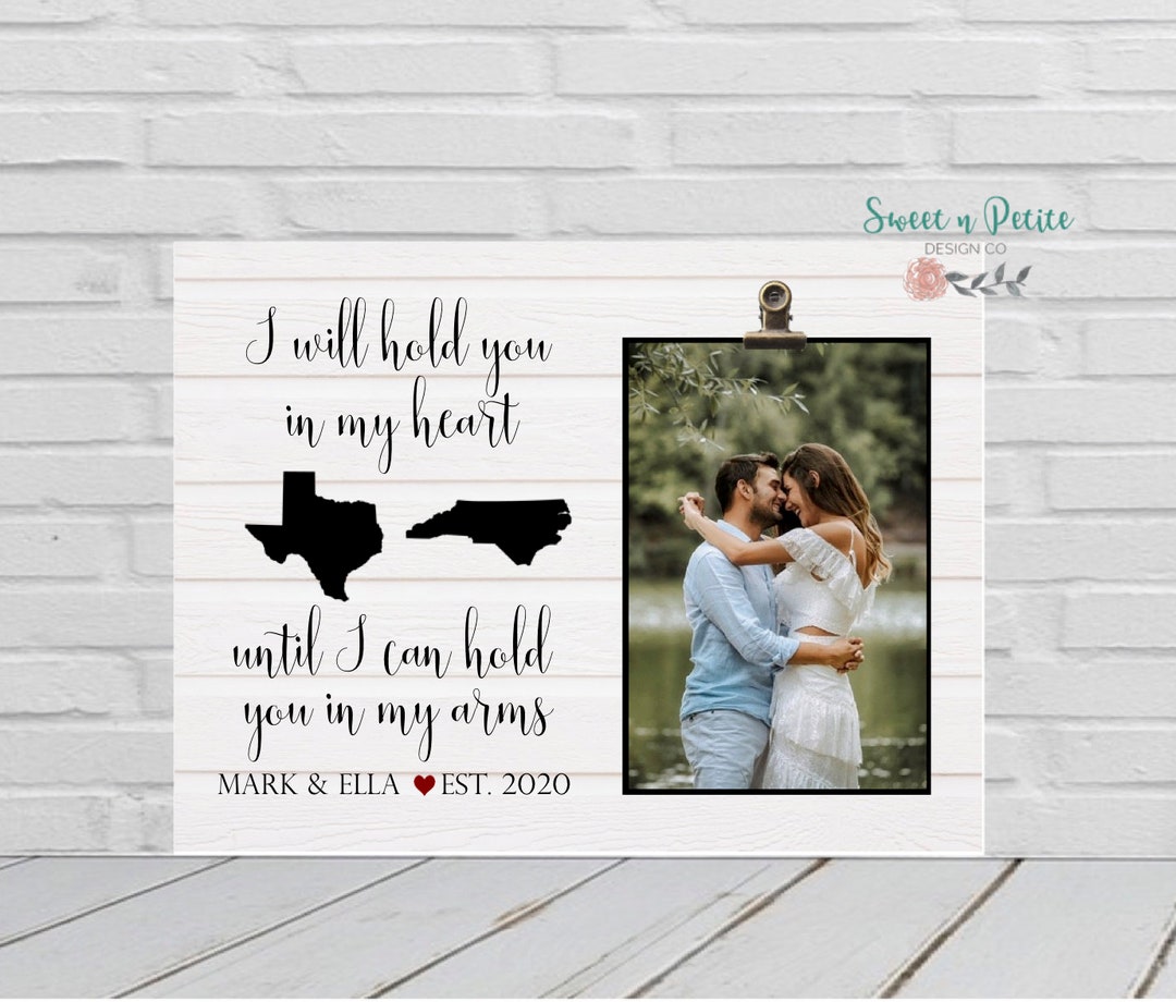 Long Distance Relationship Personalized Picture Frame Long Distance ...