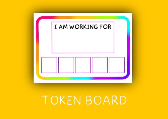 Printable Rainbow Token Board for School Preschool & Home - Etsy