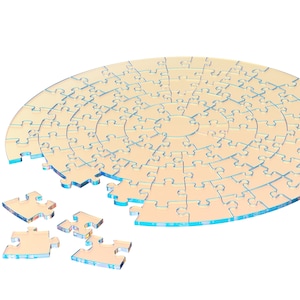 Clear Impossible Round Acrylic Jigsaw Puzzle - 100 Color Changing ...