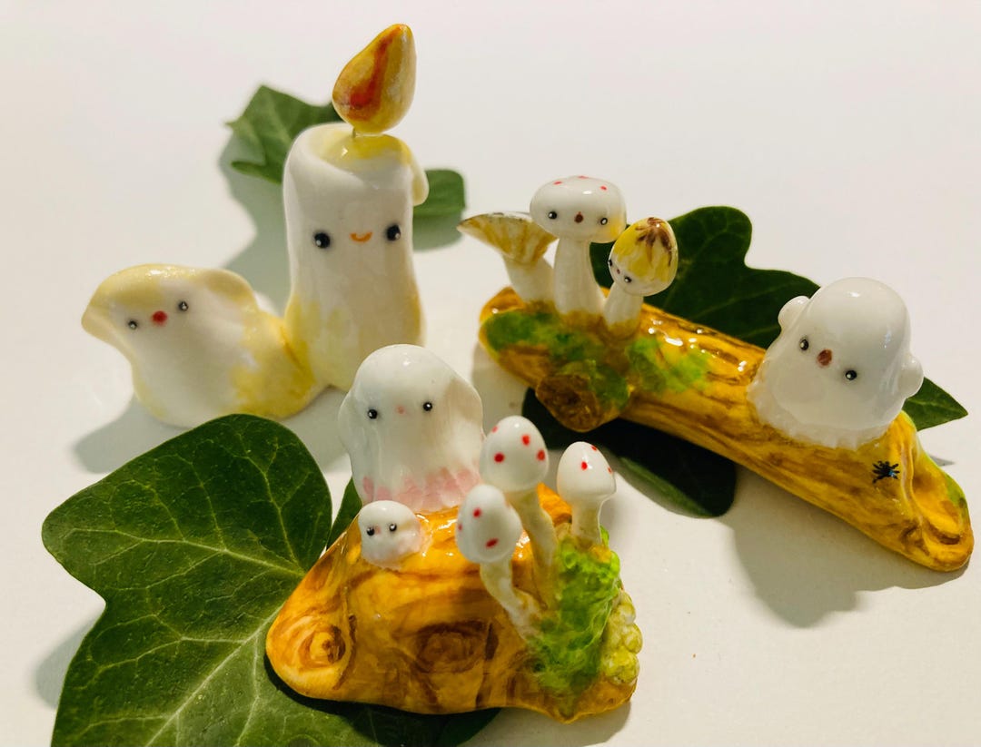 Woodland Ghosts Eternal Flame, Faux Candle, Spooky Cute, Witchy Gift ...