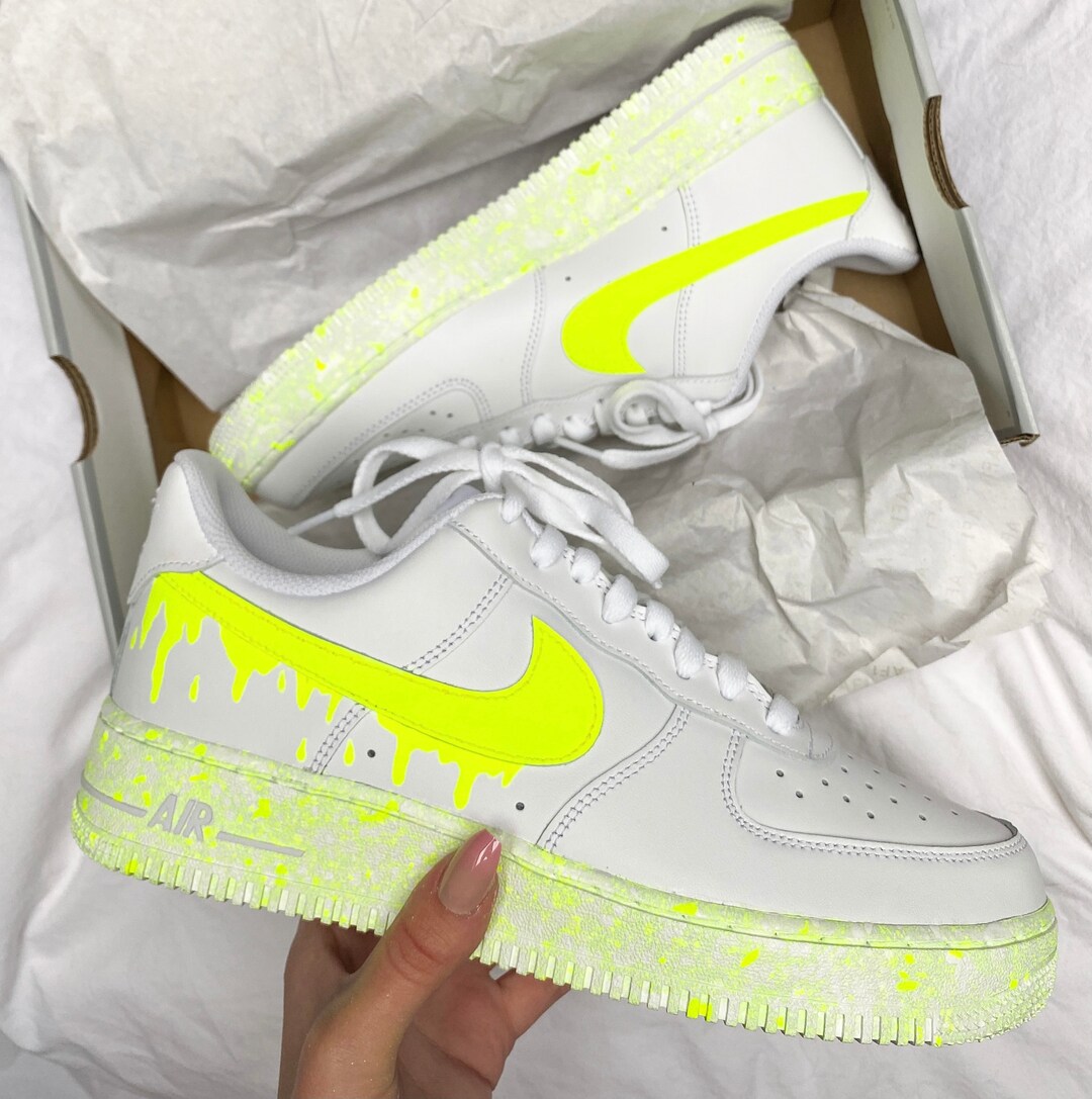 Air Force 1 Neon Drip - Etsy