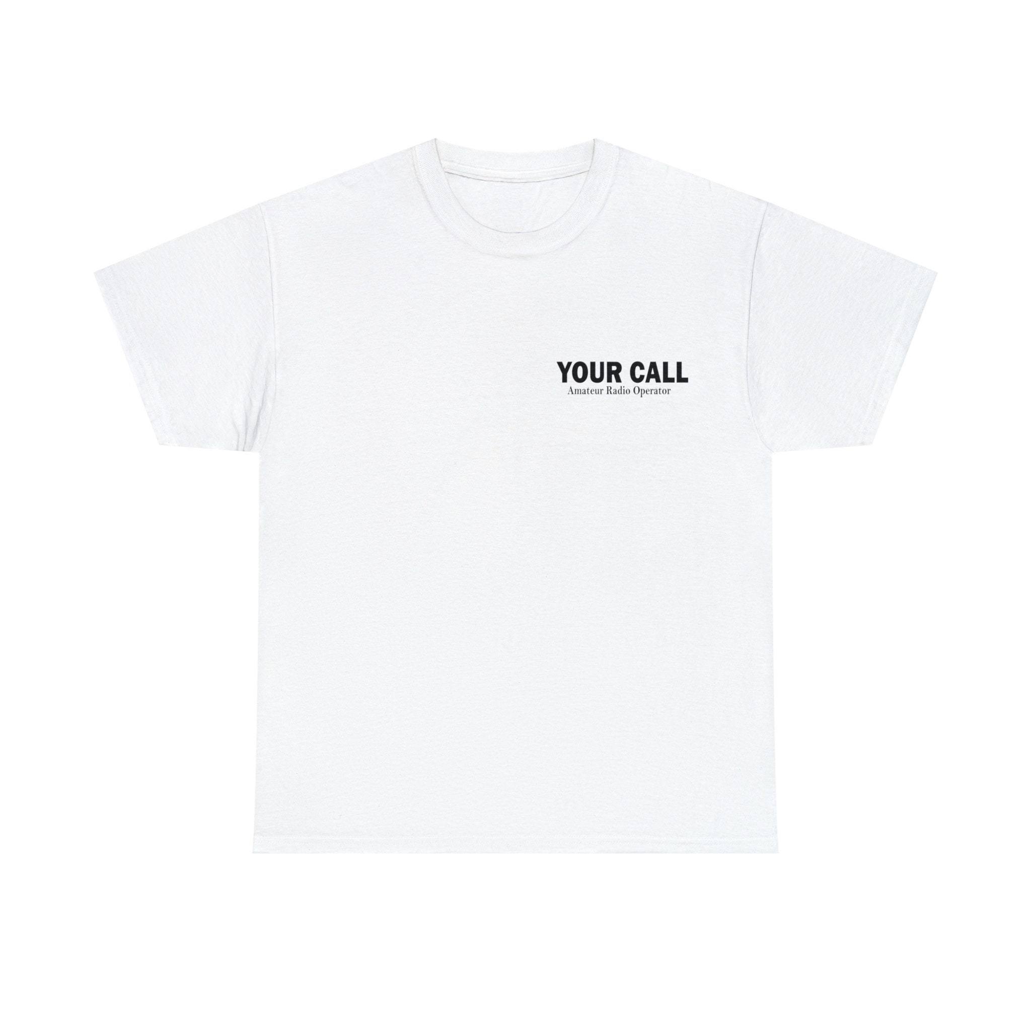 Personalized Ham Radio Amateur Radio Callsign Shirt T-shirt Call Sign ...