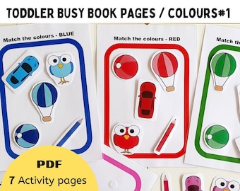 Toddler Printable | Homeschool Activities | Preschool Printable Busy ...