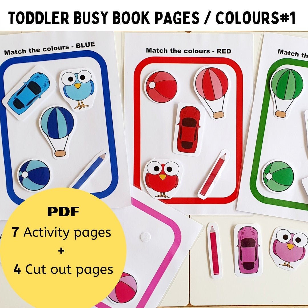 Toddler Printable | Homeschool Activities | Preschool Printable Busy ...