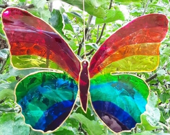 Rainbow Butterfly | Etsy