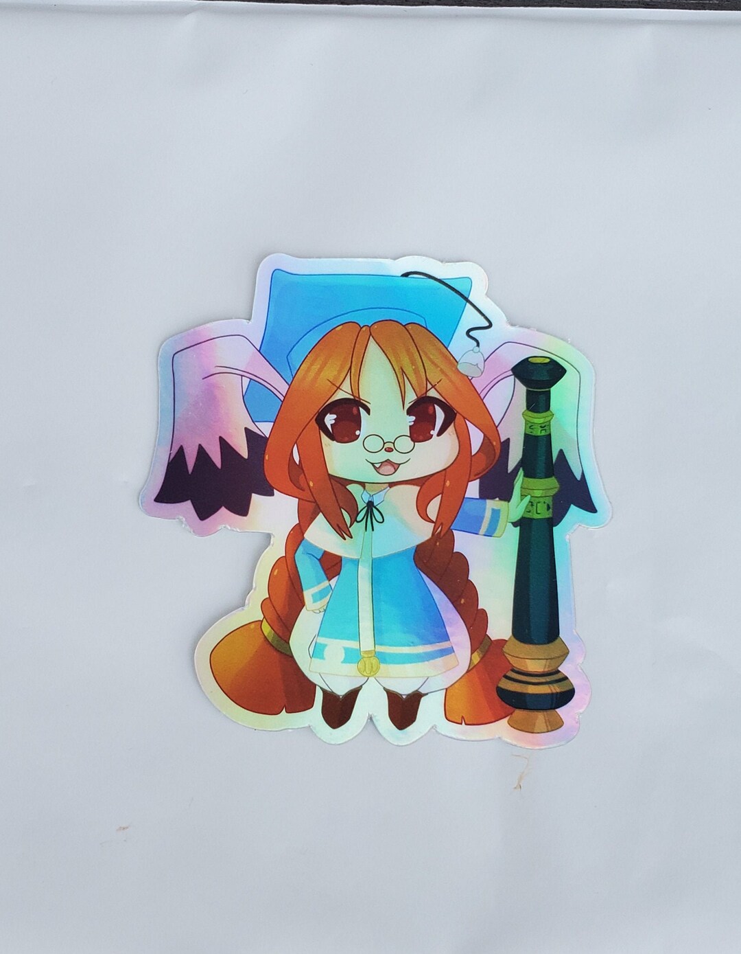 Holographic Breath of Fire 3 Momo Chibi Sticker - Etsy