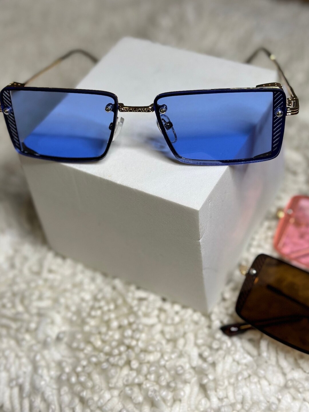 Retro Rectangle Sunglasses: Small Hippie Style Women's Glasses - Etsy