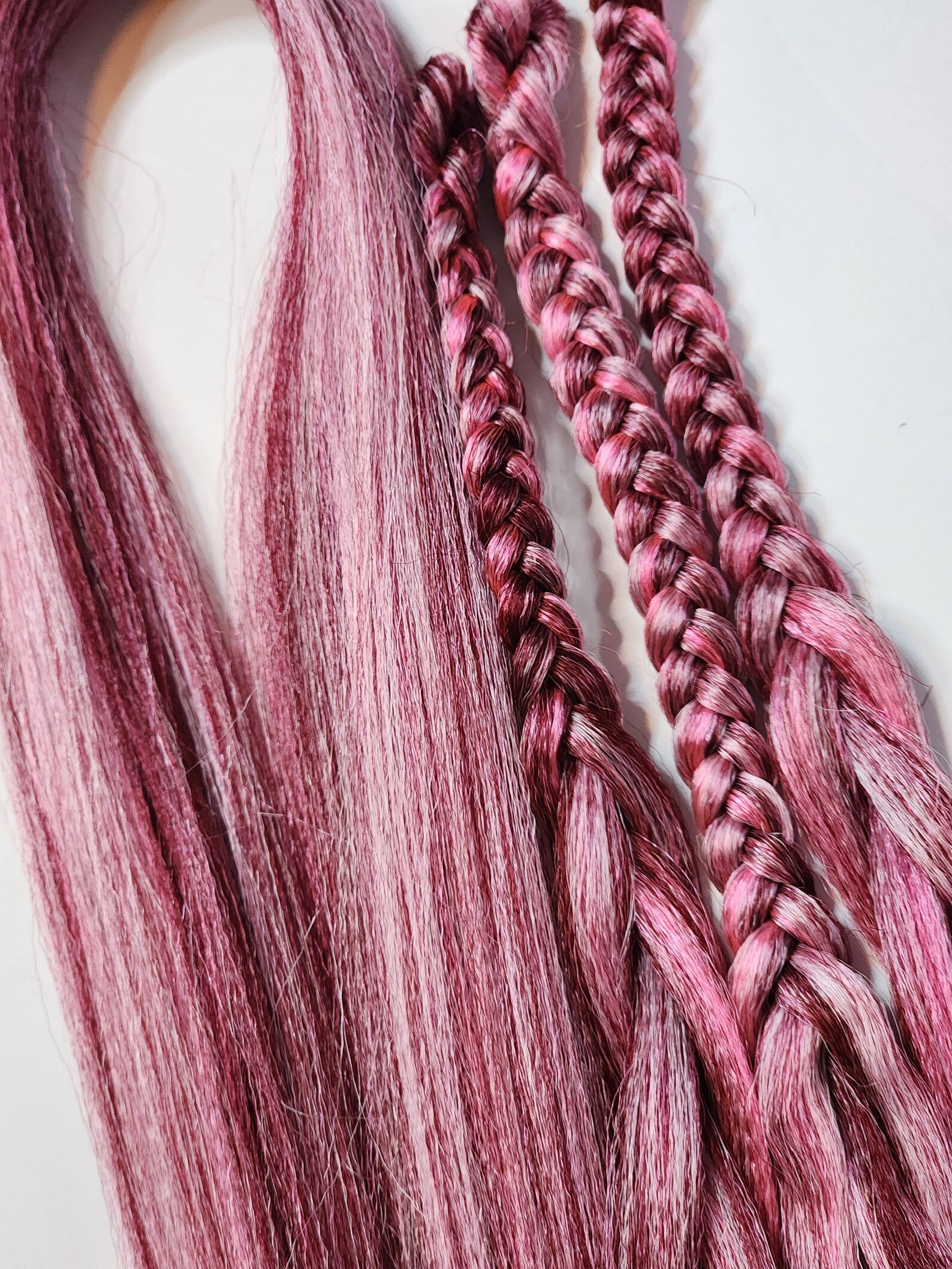 Blush Berry Pink Braiding Hair Custom Braiding Hair Custom Blend Hair ...