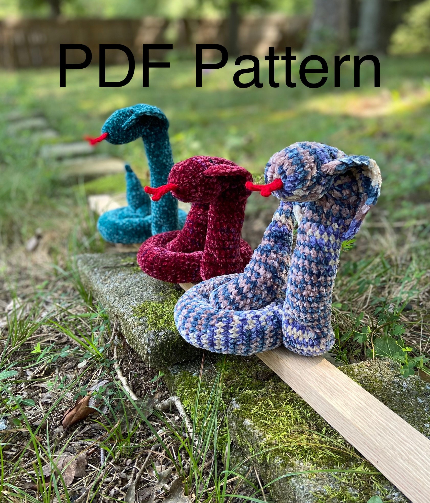 PDF Crochet Pattern Cobra Snake - Etsy