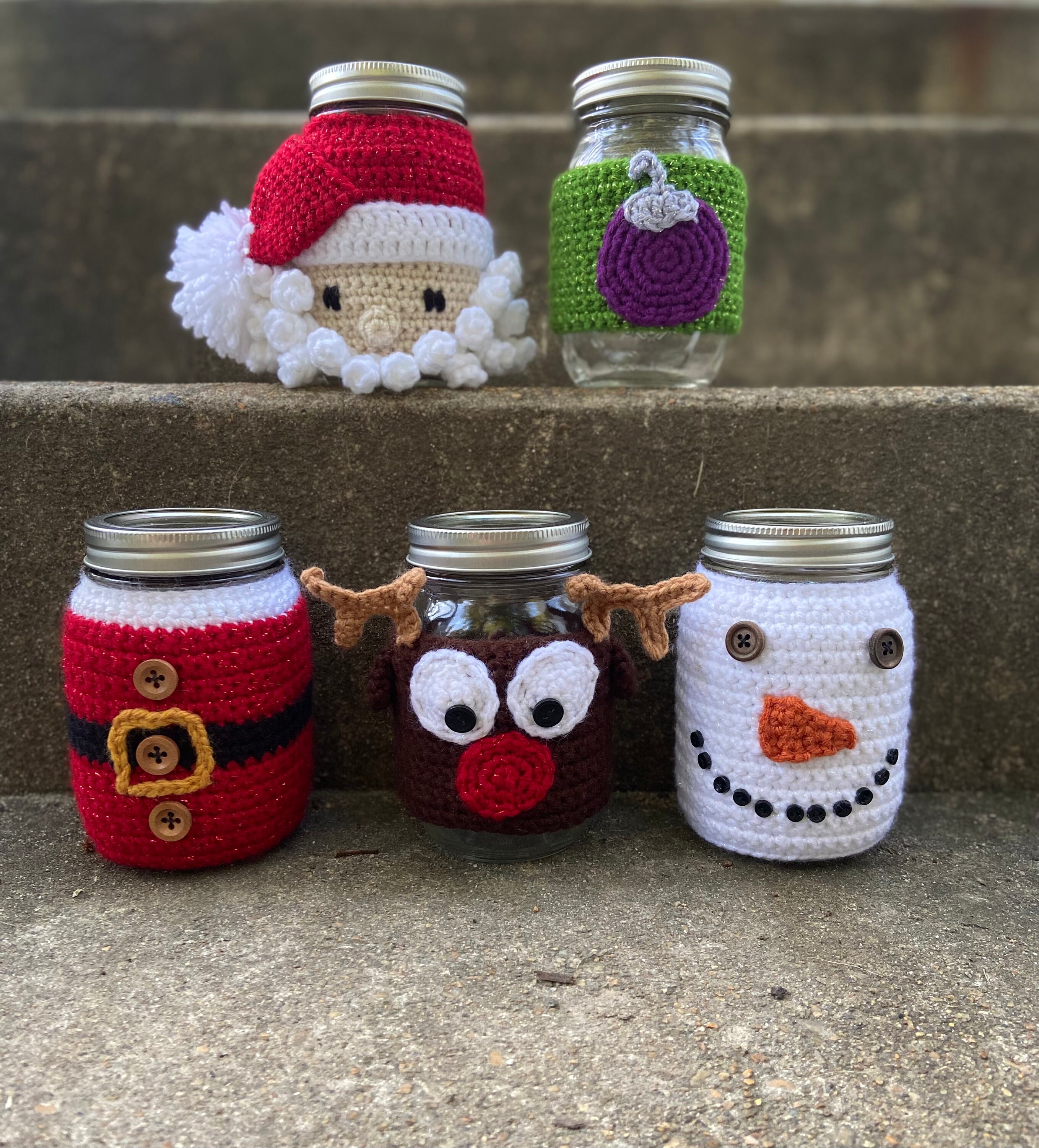 Mason Jar - Pint Size - Christmas Bundle PDF - Crochet Pattern - Etsy