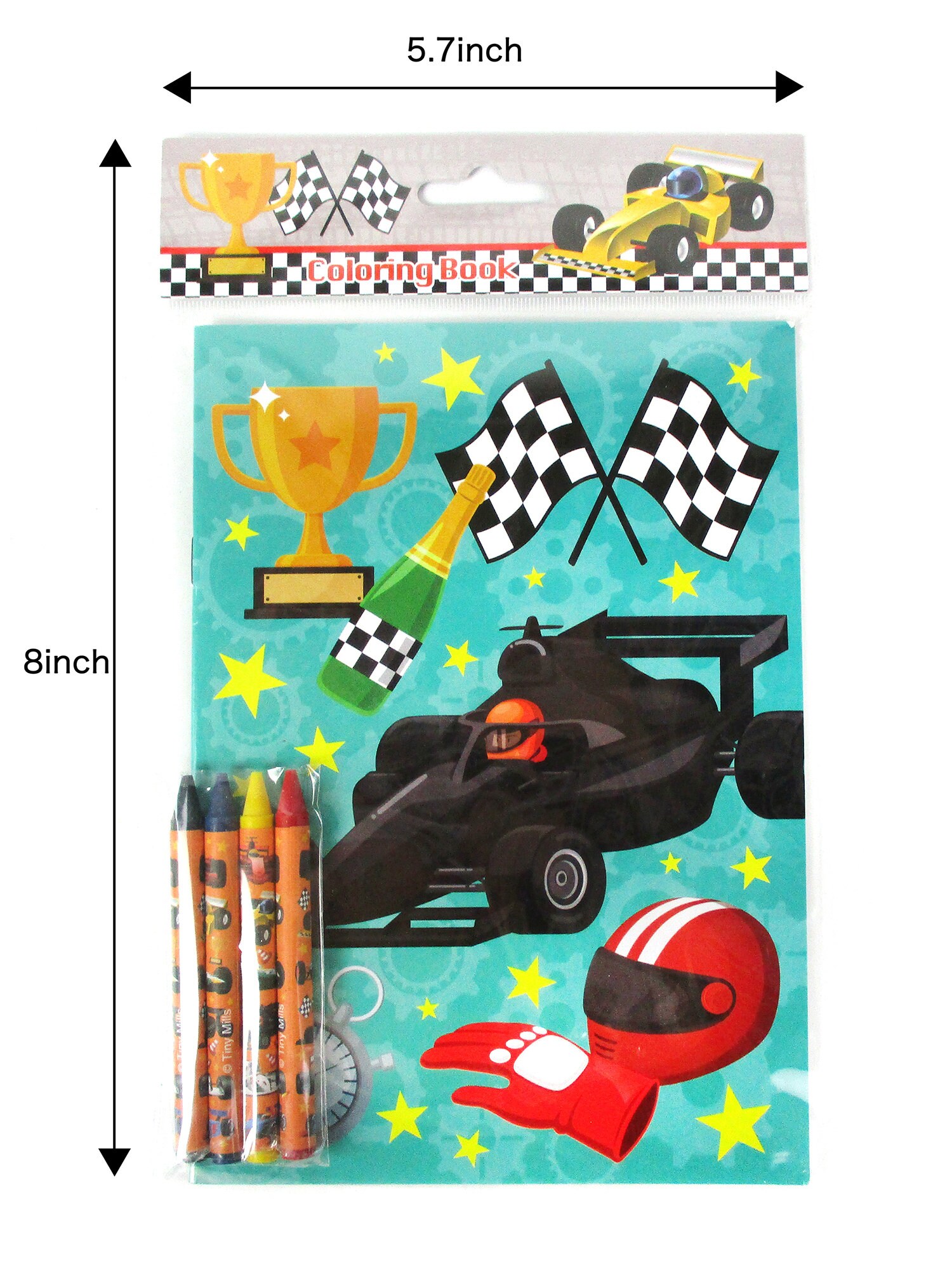 F1 Racing Car Coloring Books With Crayons Party Favors - Etsy