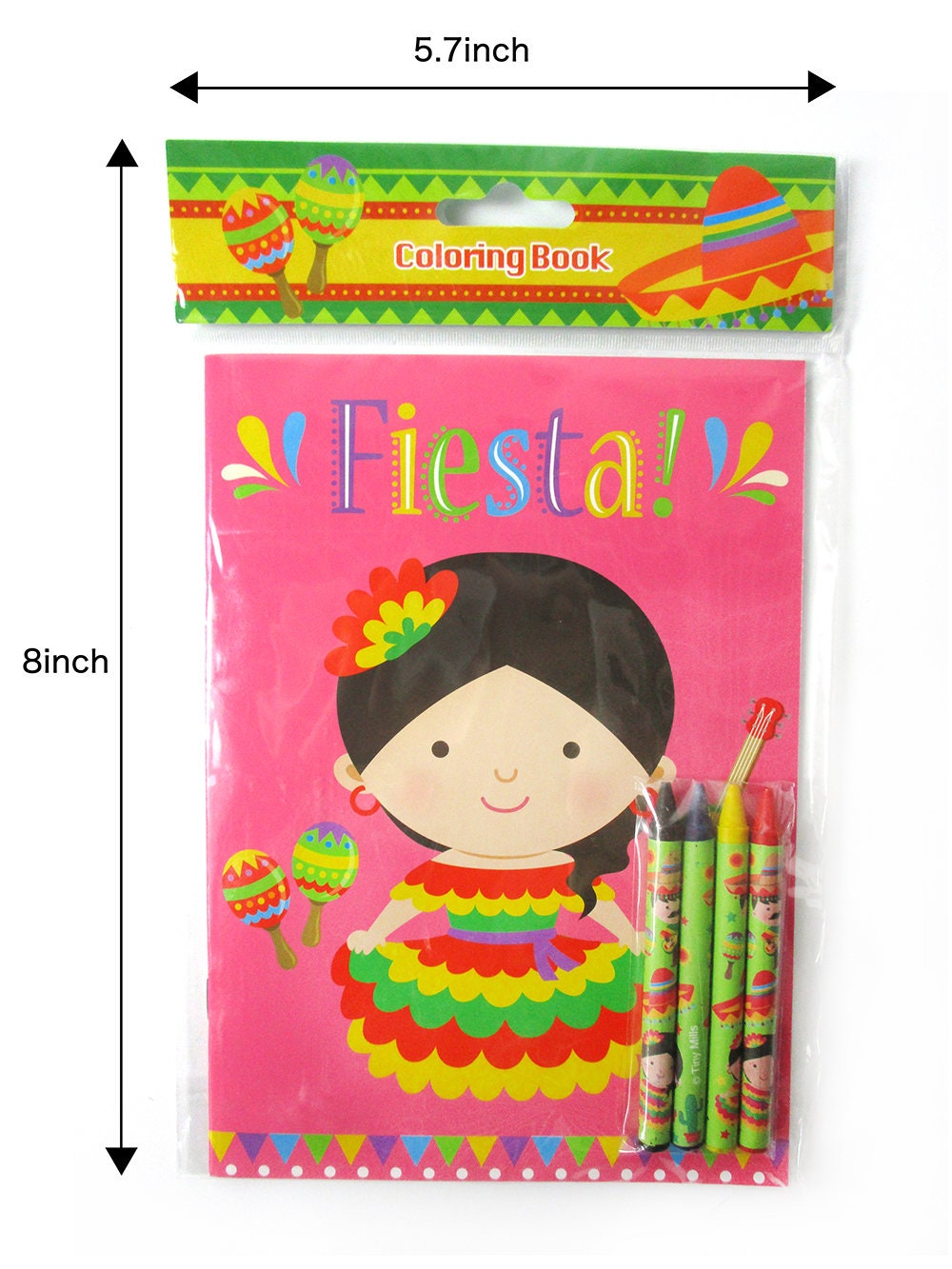 Pinata and Fiesta Coloring Books With Crayons Party Favors - Etsy