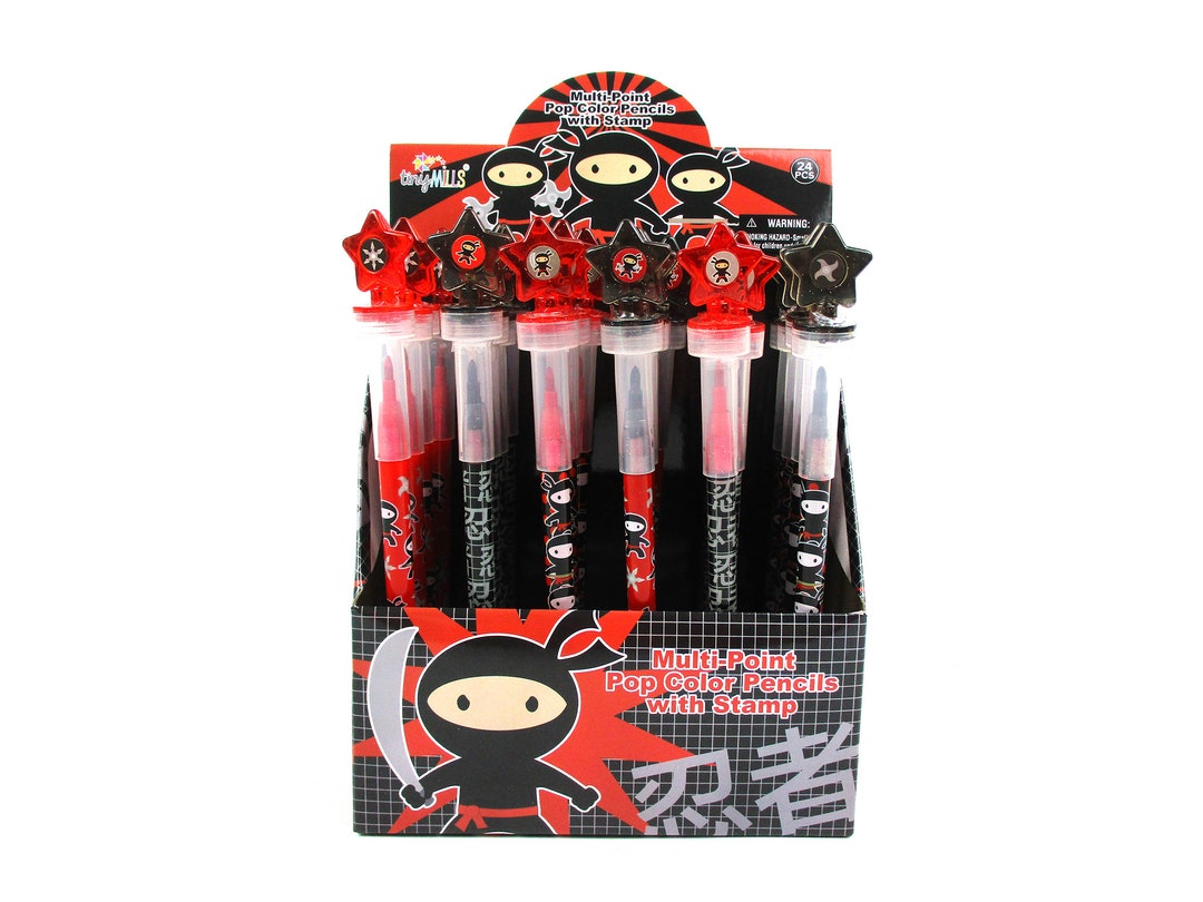 Ninja Stackable Crayon With Stamp Topper - Etsy