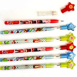24 Pcs Circus and Carnival Multi Point Pencils - Etsy