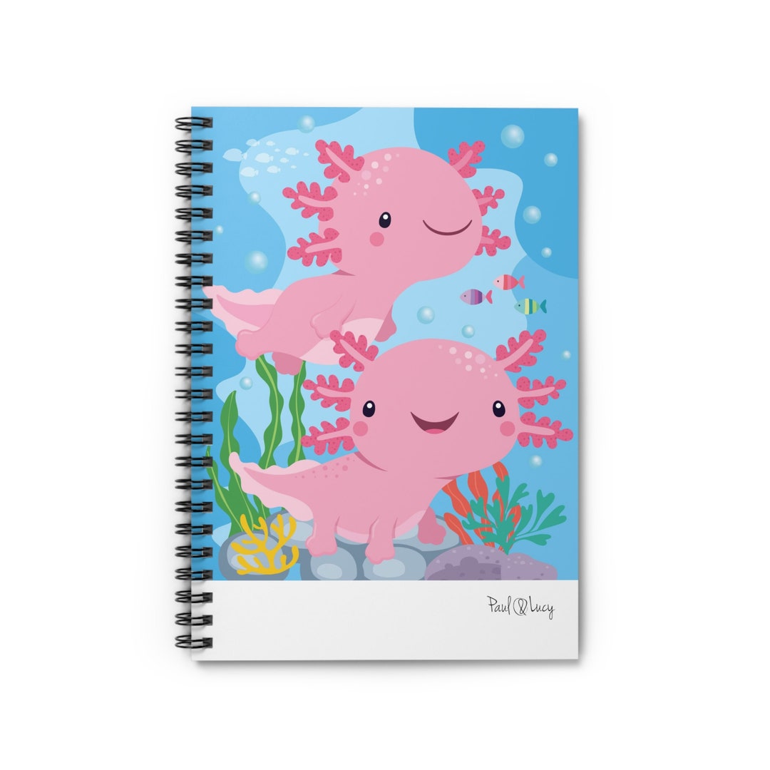 Axolotl Buddies Spiral Notebook - Etsy