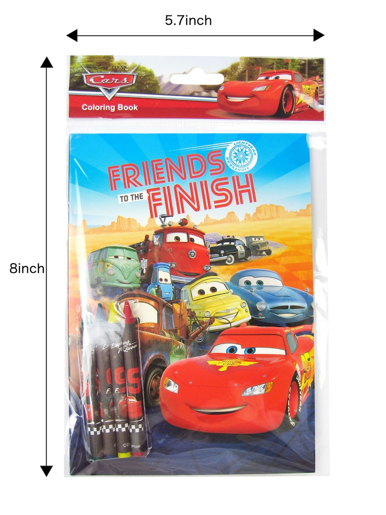 Racing Car Coloring Books With Crayons Party Favors - Etsy