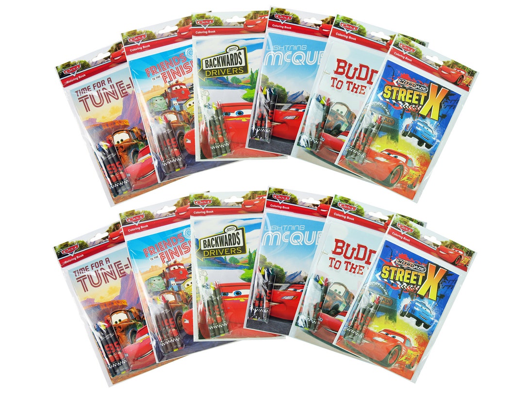 Racing Car Coloring Books With Crayons Party Favors - Etsy