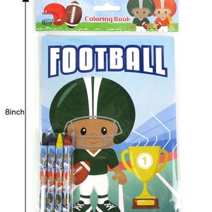 Football Party Coloring Books With Crayons Party Favors - Etsy
