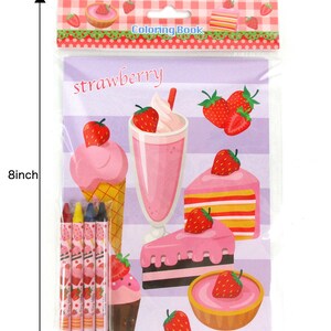 Strawberry Coloring Books With Crayons Party Favors - Etsy