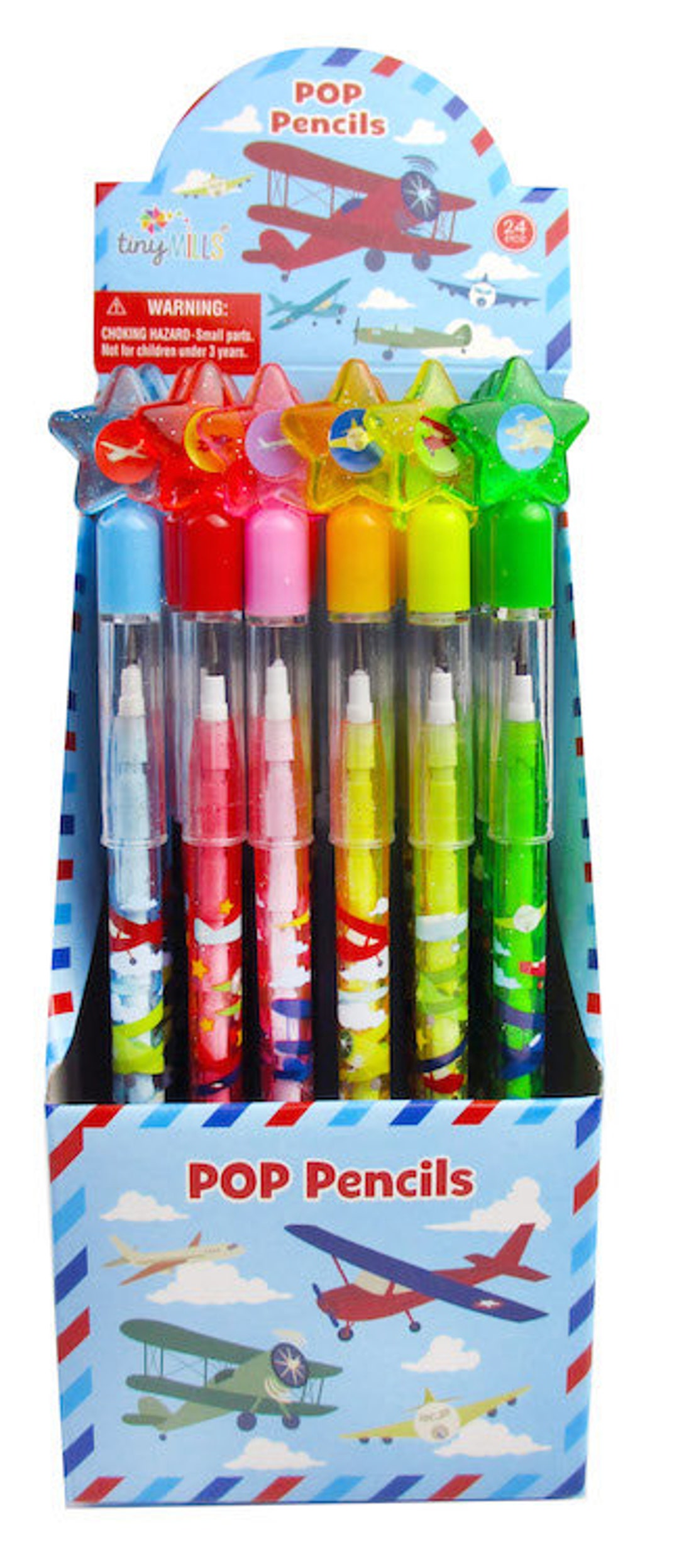 24 Pcs Airplane Multi Point Pencils - Etsy