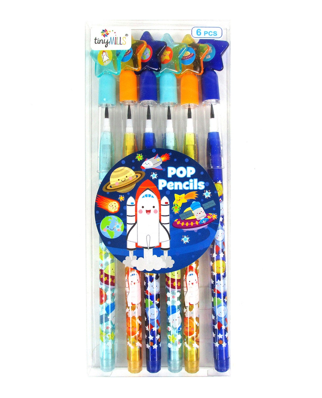 6 Pcs Outer Space Multi Point Pencils - Etsy