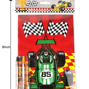 F1 Racing Car Coloring Books With Crayons Party Favors - Etsy