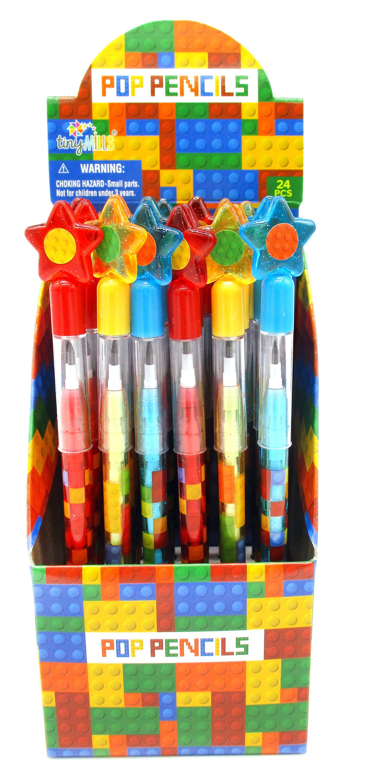 24 Pcs Building Blocks Brick Multi Point Pencils - Etsy