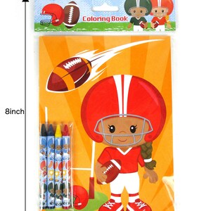 Football Party Coloring Books With Crayons Party Favors - Etsy