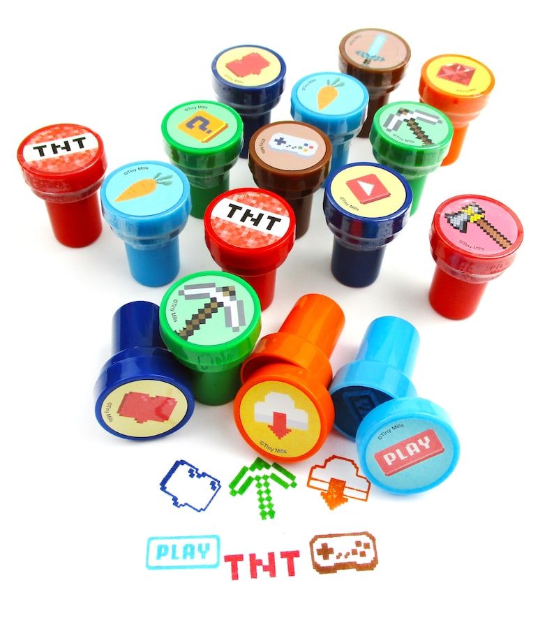 Pixel Miner Self-inking Stampers - Gift, Scrapbooking, Embellishment ...