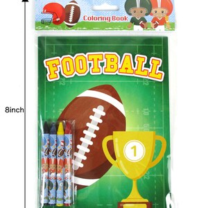 Football Party Coloring Books With Crayons Party Favors - Etsy