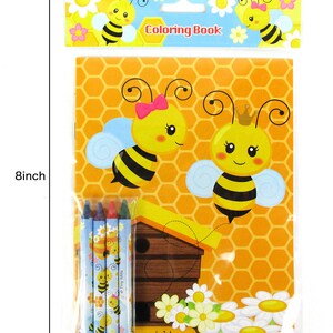 Honeybee Bumblebee Coloring Books With Crayons Party Favors - Etsy