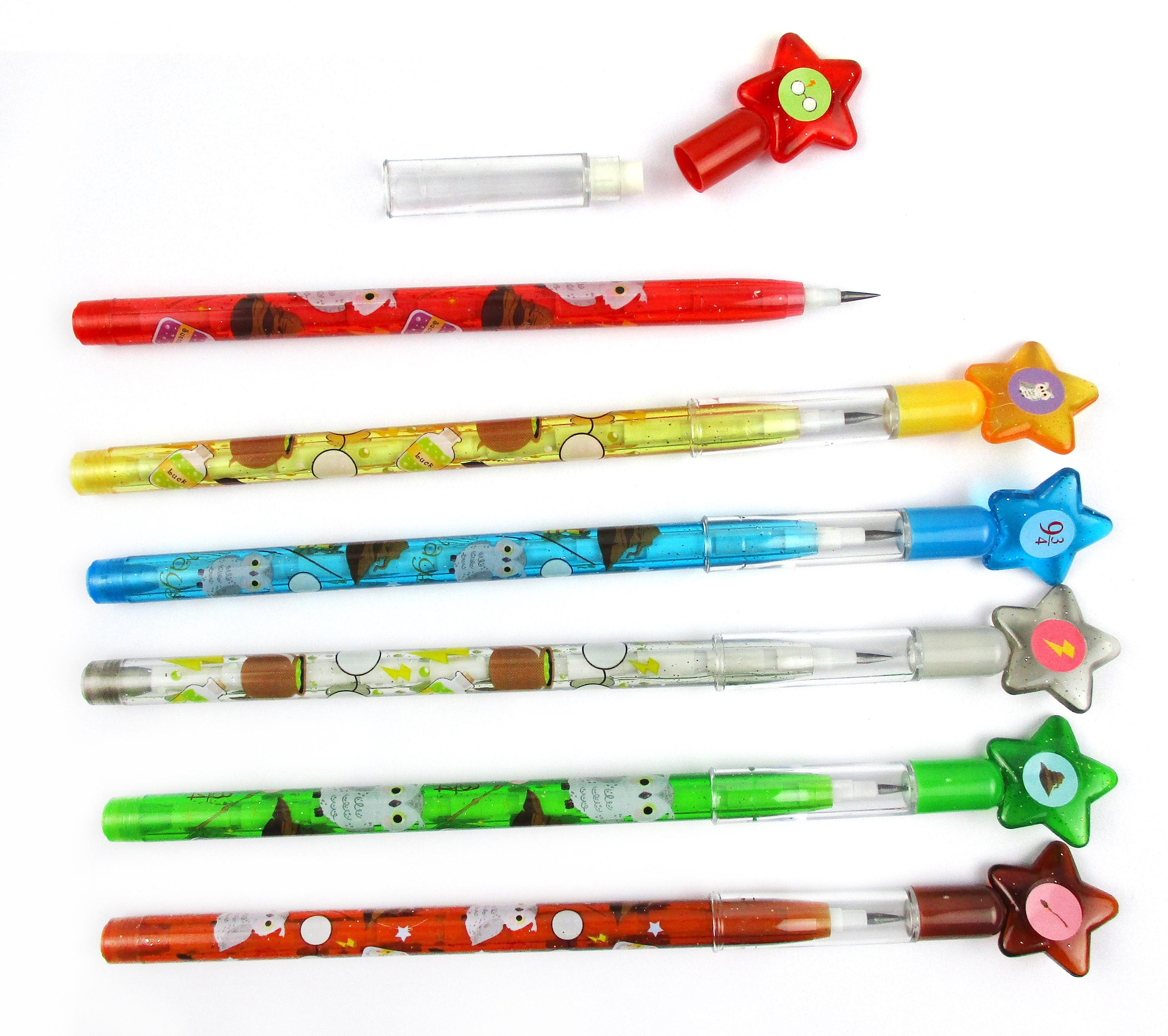 24 Pcs Wizards Multi Point Pencils - Etsy