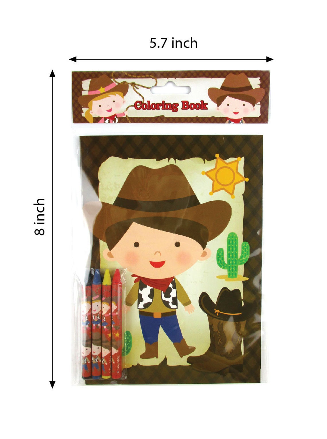 Western Cowboy Cowgirl Party Coloring Books With Crayons Party - Etsy