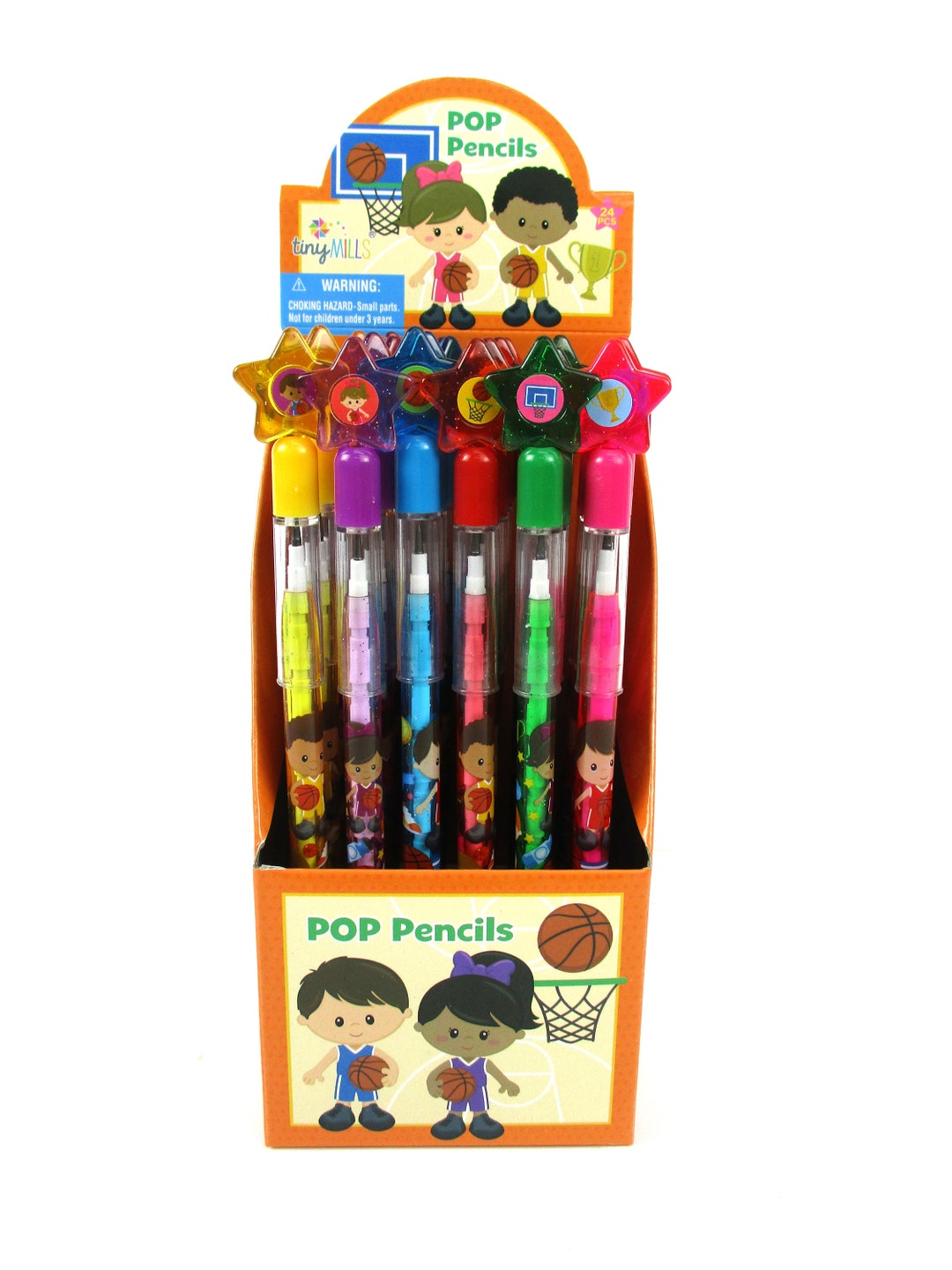 24 Pcs Basketball Multi Point Pencils - Etsy