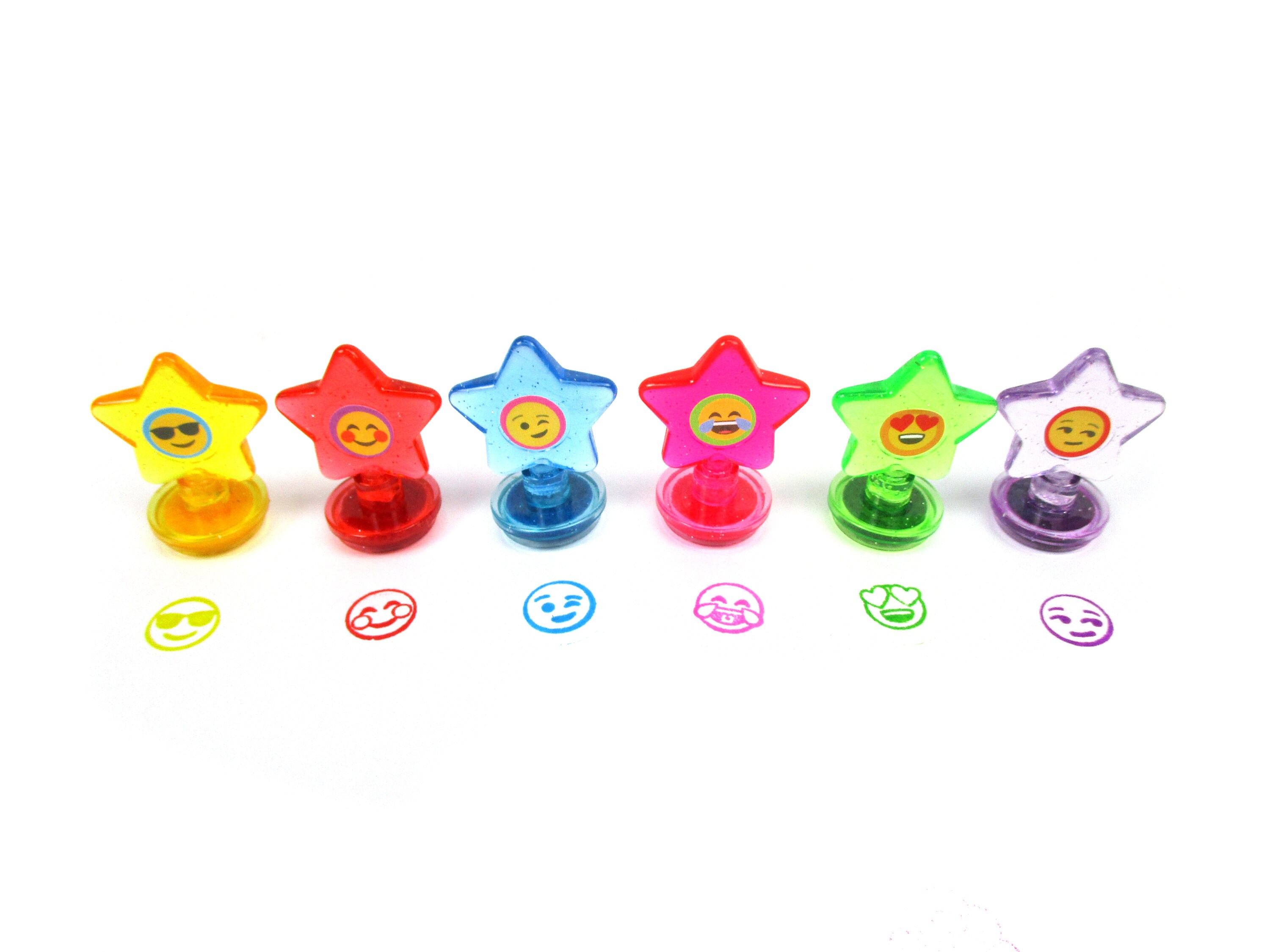 Tween Emoticon Stackable Crayon With Stamp Topper - Etsy