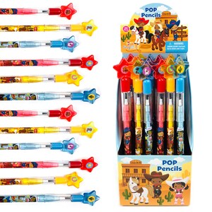 24 Pcs Black Cowboy Cowgirl Multi-point Pencils - Etsy