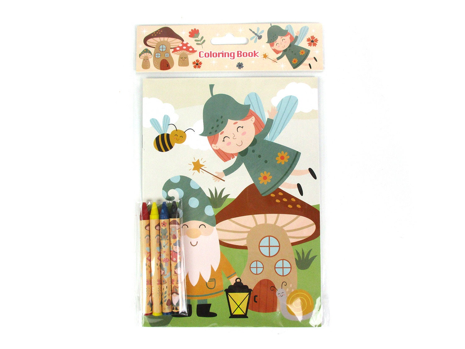Fantasy Gnome and Mushroom Coloring Books With Crayons Party Favors - Etsy