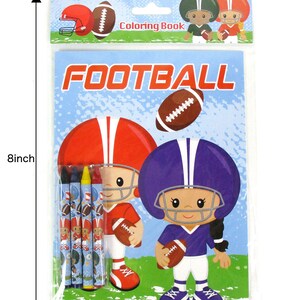 Football Party Coloring Books With Crayons Party Favors - Etsy
