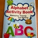 Alphabet Activity Book, Learn the Abcs - Etsy