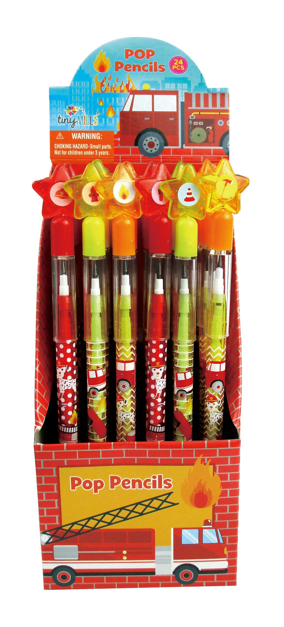 24 Pcs Firefighter Firetruck Multi Point Pencils - Etsy