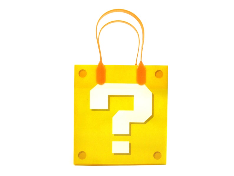 Video Game Coin Box and Brick Wall Party Favor Bag Treat Bags - Etsy