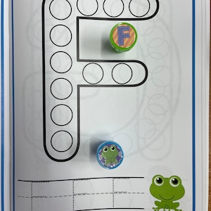 Alphabet Activity Book, Learn the Abcs - Etsy