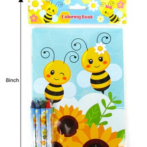 Honeybee Bumblebee Coloring Books With Crayons Party Favors - Etsy