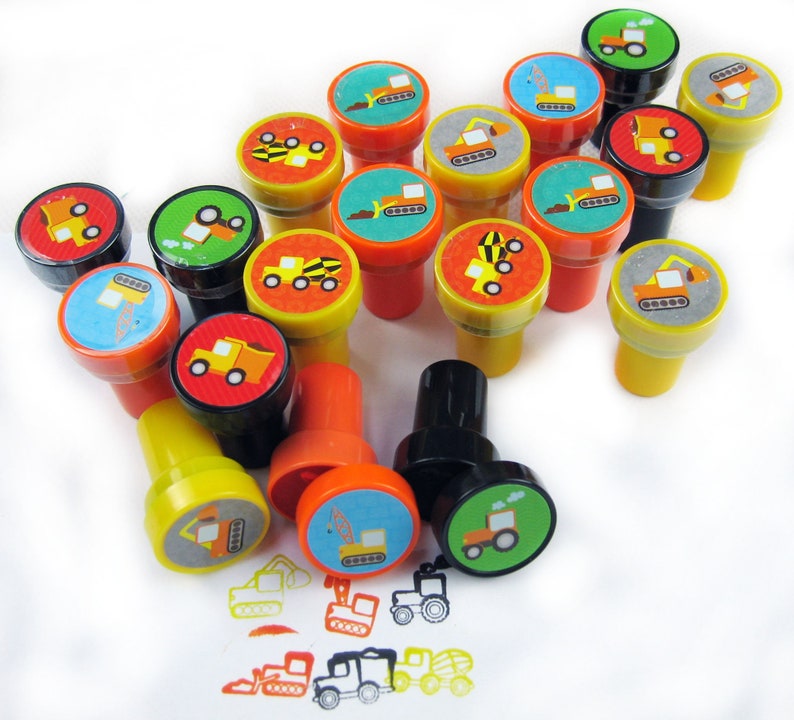 Construction Vehicles Self-inking Stampers - Gift, Scrapbooking ...