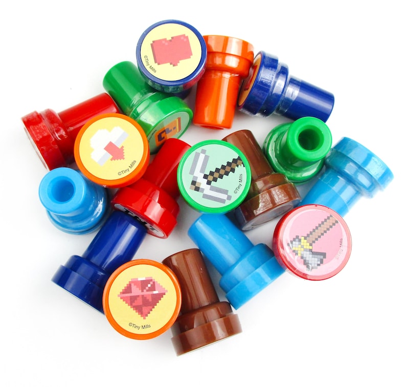Pixel Miner Self-inking Stampers - Gift, Scrapbooking, Embellishment ...