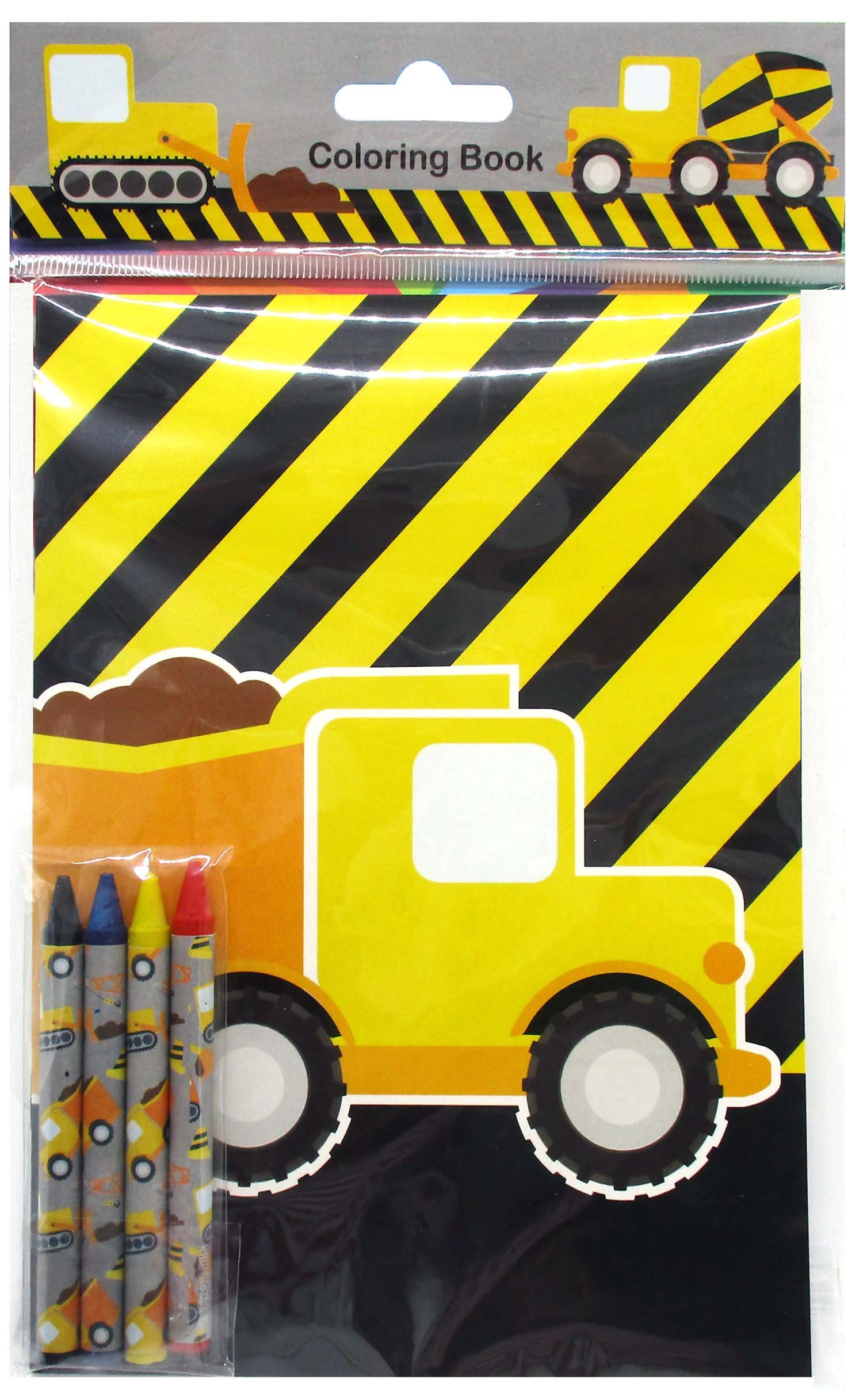Construction Vehicles Coloring Books With Crayons Party Favors - Etsy